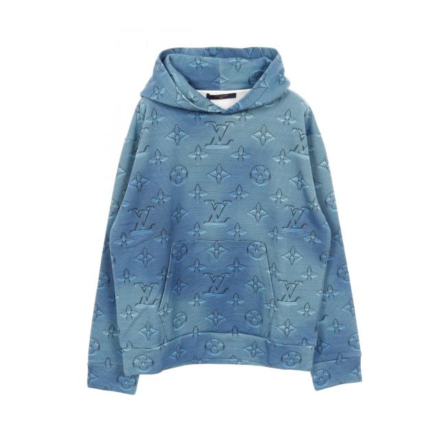 ルイ・ヴィトン LOUIS VUITTON 3Dモノグラム パーカー 衣料品 トップス コットン メンズ グリーン系 【中古】