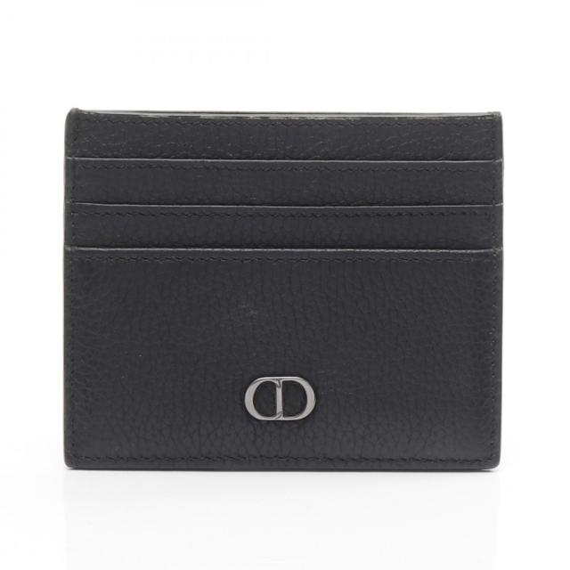 ディオール Dior CD Icon カードホルダー カードケース アクセサリー レザー メンズ ブラック系 【中古】