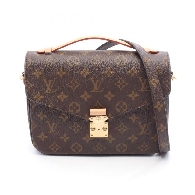 ルイ・ヴィトン LOUIS VUITTON ポシェット メティス MM ハンドバッグ バッグ PVCコーティングキャンバス レザー モノグラム レディース ブラウン系 M44875 【中古】