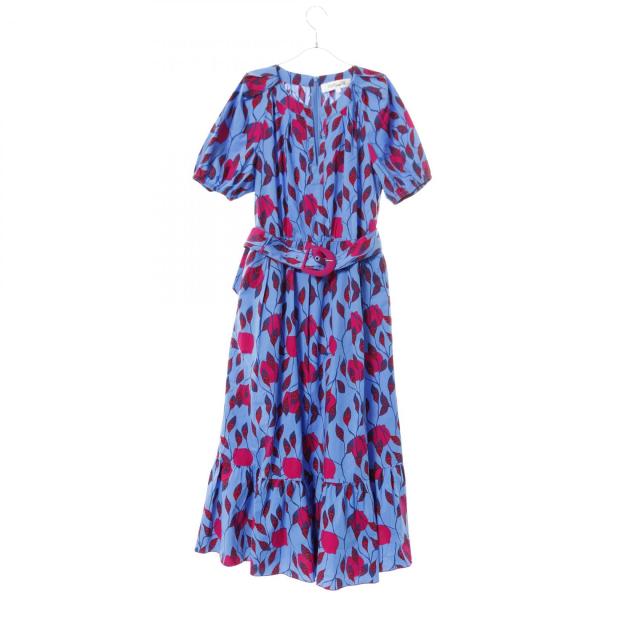 ダイアンフォンファステンバーグ DIANE VON FURSTENBERG リンディ ワンピース 衣料品 トップス コットン レディース ブルー系 / ピンク系 / ネイビー系 DVFDS4R015 【中古】