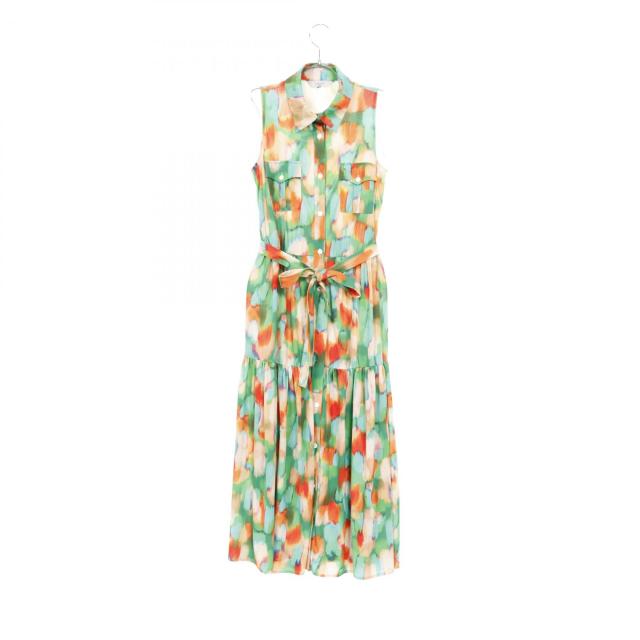 コルコバード CORCOVADO ワンピース 衣料品 トップス ポリエステル レディース グリーン系 / オレンジ系 / マルチカラー 32-242-0005 【中古】