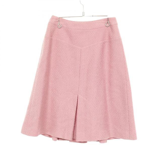 シャネル CHANEL ココマーク ツイード スカート 衣料品 ボトムス ウール ナイロン レディース ピンク系 P18107V10311 【中古】