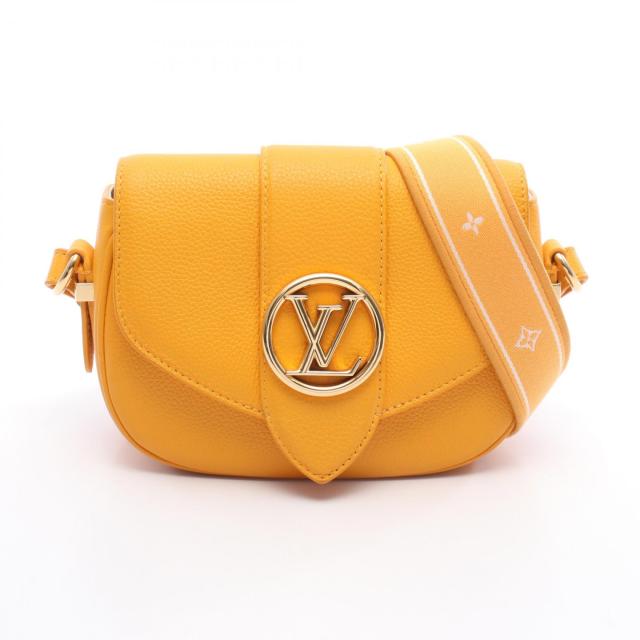 ルイ・ヴィトン LOUIS VUITTON LV PONT 9 LVポンヌフ ソフトPM ショルダーバッグ バッグ レザー レディース イエロー系 サンビーム M59290 【中古】
