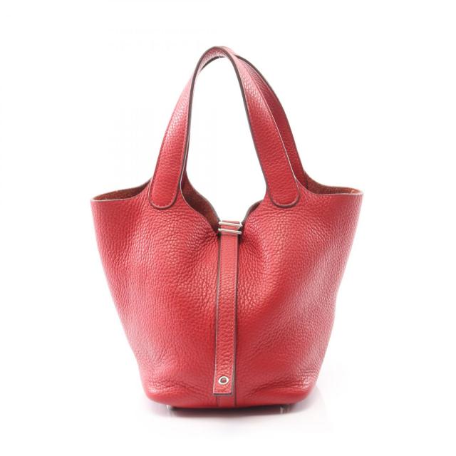 エルメス HERMES ピコタンロックPM ハンドバッグ バッグ レザー トリヨンクレマンス トリヨンクレマンス レディース レッド系 【中古】