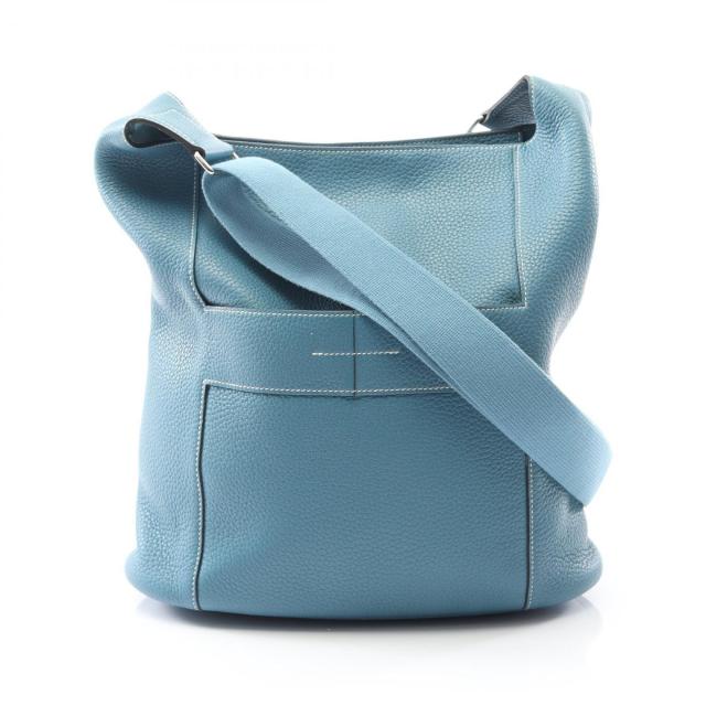 エルメス HERMES グッドニュースGM ショルダーバッグ バッグ レザー トリヨンクレマンス トリヨンクレマンス レディース ブルー系 【中古】