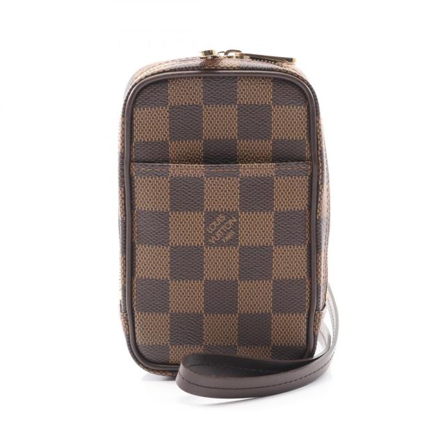 ルイ・ヴィトン LOUIS VUITTON エテュイ オカピGM ポーチ バッグ レザー PVC ダミエ レディース ブラウン系 N61737 【中古】