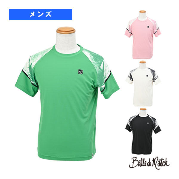 [バルデマッチ テニスウェア（メンズ/ユニ）]袖切替ゲームシャツ／メンズ（BDM-E1104）