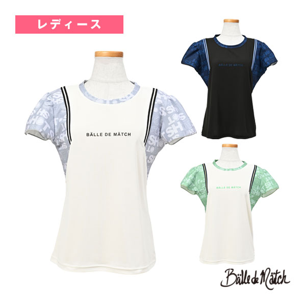 [バルデマッチ テニスウェア（レディース）]グラフィックゲームシャツ／レディース（BDM-E1201）