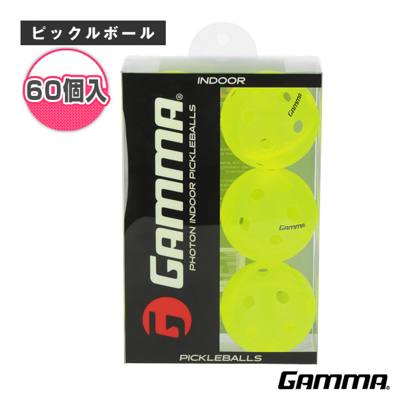[ガンマ ピックルボールボール ]フォトンインドアボール PHOTON INDOOR BALL 60P 60個入 1E805861