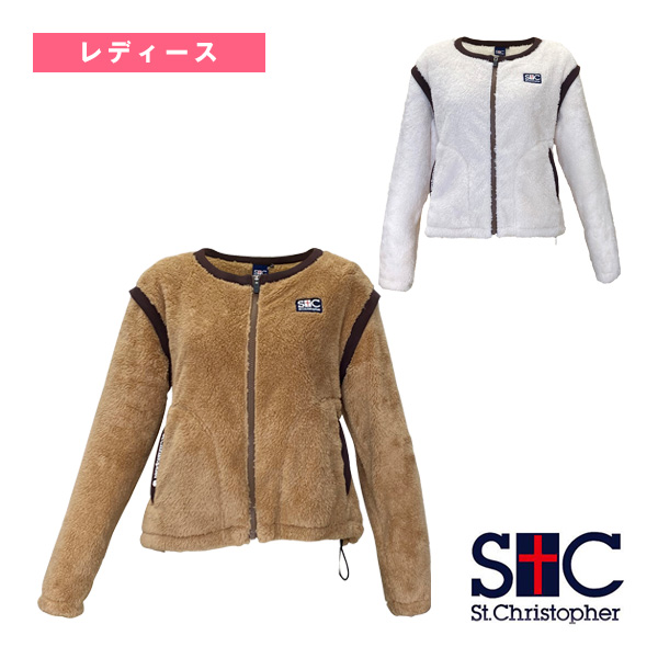 [セントクリストファー テニスウェア（レディース） ]ラウンドネックフリースブルゾン レディース STC-BEW6561