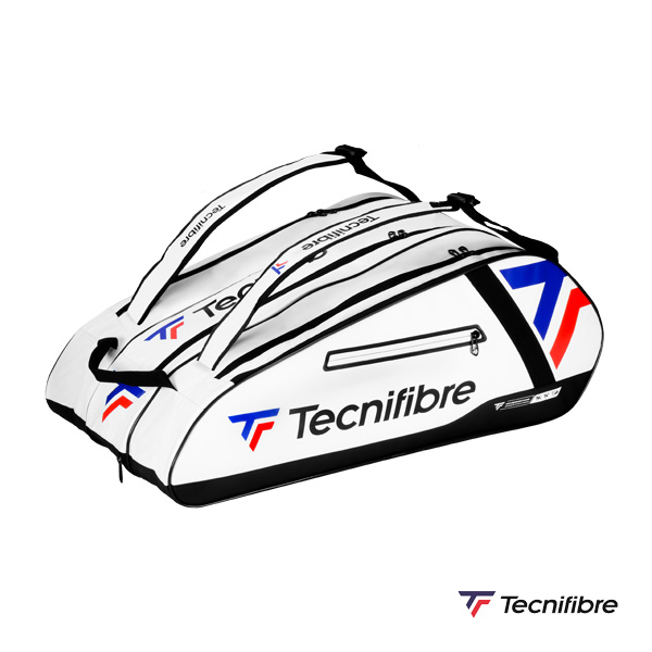 [テクニファイバー テニスバッグ]ツアー エンデュランスホワイト TOUR ENDURANCE WHITE 15R ラケット15本収納可 40TOUW2515