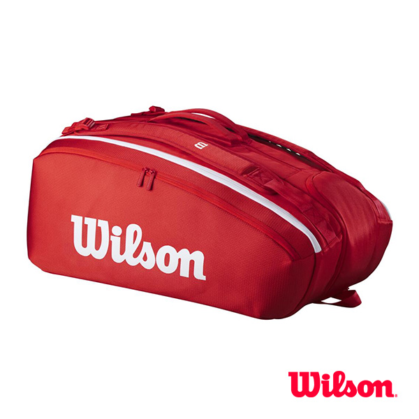 [ウィルソン テニスバッグ]スーパーツアーレッド SUPER TOUR RED 15本入り WR8036601001