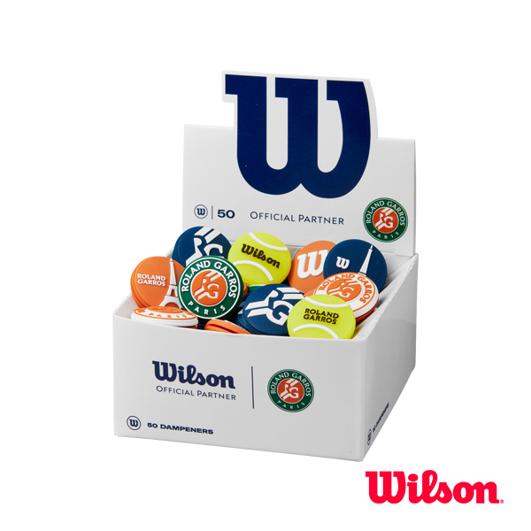 [ウィルソン テニスアクセサリ・小物]ローランギャロス バイブレーションダンプナーボックス RG Vibration Dampener Box 50個入 WR8411701001 硬式テニス