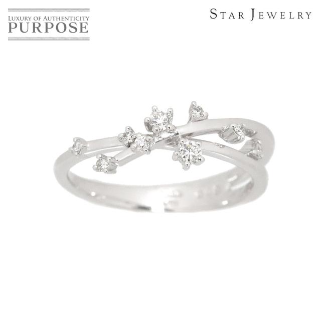 スタージュエリー Star Jewelry 8号 リング ダイヤ 0.09ct K18 WG ホワイトゴールド 指輪 レディース 90169778 【中古】BJの通販はau PAY マーケット ...
