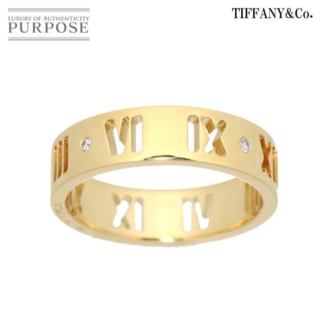 ティファニー TIFFANY&Co. ピアスド アトラス 11号 リング ダイヤ 幅5mm K18 YG 750 指輪 レディース 90176874 【中古】BJの通販はau PAY ...