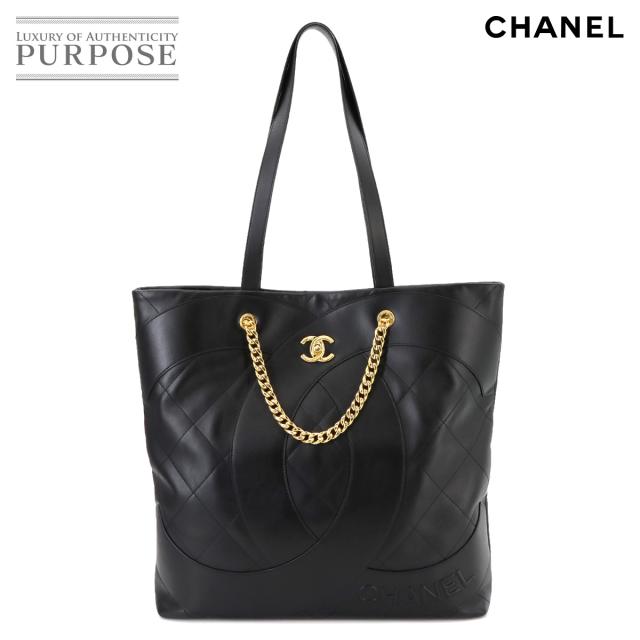 未使用 展示品 シャネル バッグ マトラッセ ココマーク トート バッグ レザー ブラック レディース 90269031 【中古】ブランド