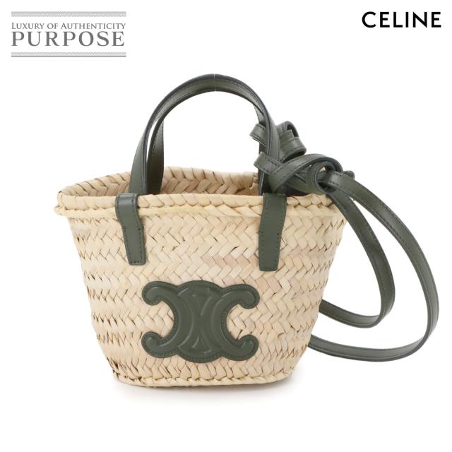 未使用 展示品 セリーヌ バッグ ミニ トリオンフ パニエ かご 2way ハンド ショルダー バッグ レディース 90287579 【中古】ブランド