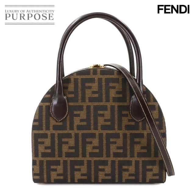 新品同様 フェンディ バッグ ズッカ 2way ハンド ショルダー バッグ キャンバス レザー レディース 90287639 【中古】ブランド