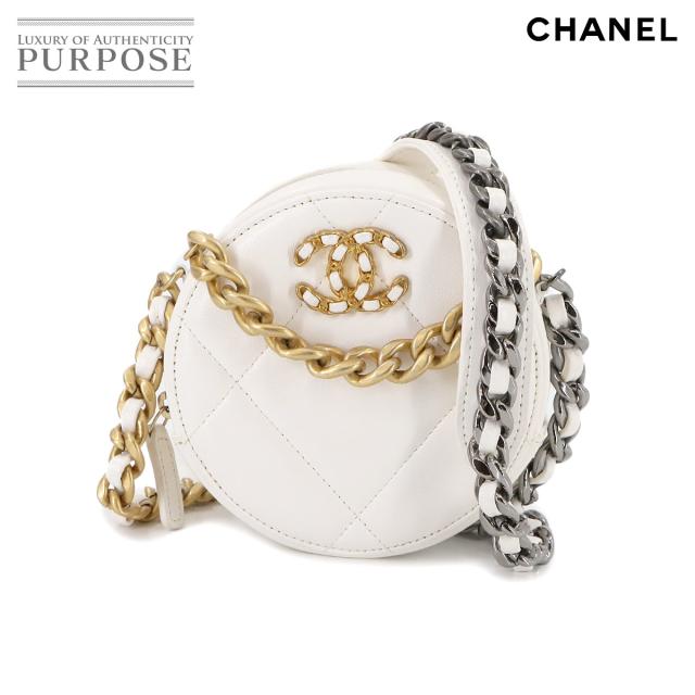 新品同様 シャネル バッグ CHANEL 19 ラウンド クラッチ チェーン ショルダー バッグ ラムスキン レディース 90287710 【中古】ブランド