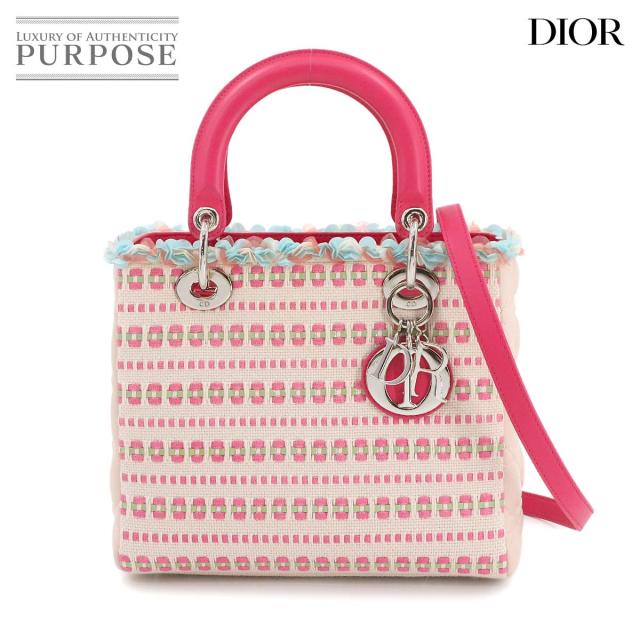 新品同様 クリスチャン ディオール バッグ カナージュ レディディオール ミディアム 2way バッグ レディース 90289207 【中古】ブランド