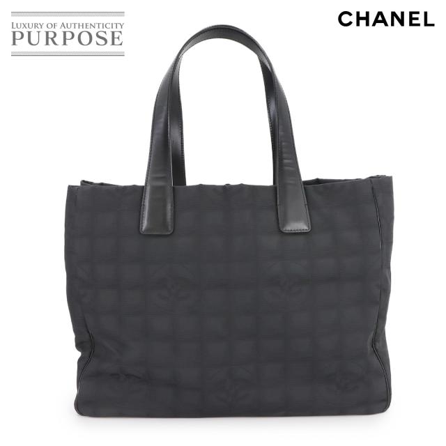 シャネル トートMM ニュートラベル トートバッグ ナイロンジャガード