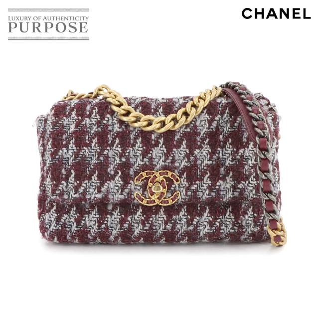 新品同様 シャネル バッグ 19 2way ハンド チェーン ショルダー バッグ ツイード レザー レディース 90291008 【中古】ブランド