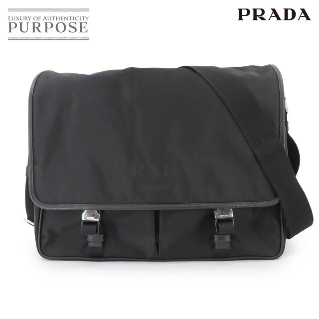 新品同様 プラダ バッグ ショルダー バッグ ナイロン サフィアーノレザー ネロ 2VD793 レディース メンズ 90292841 【中古】ブランド