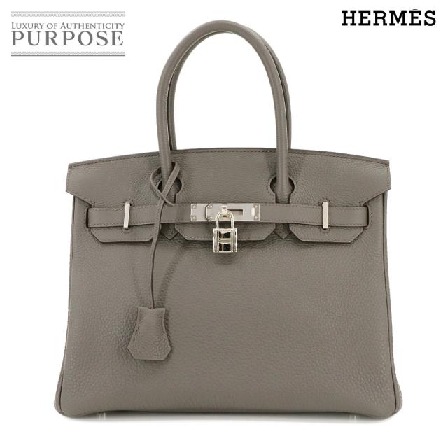 未使用 展示品 エルメス バッグ バーキン30 トゴ エタン ハンド バッグ Z刻印 シルバー 金具 レディース 90293338 【中古】ブランド