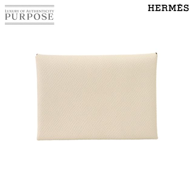 未使用 展示品 エルメス 小物 カルヴィ デュオ カードケース エプソン エトゥープ レディース メンズ 90293352 【中古】ブランド