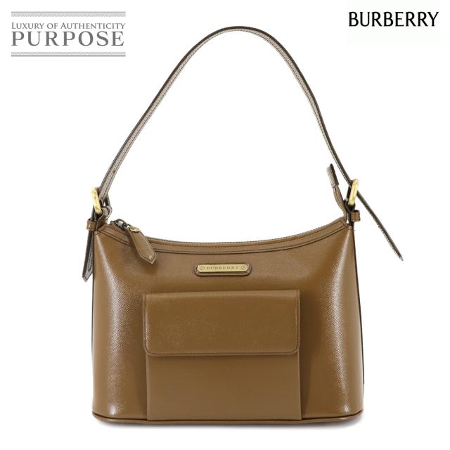 新品同様 バーバリー バッグ ハンド バッグ レザー ベージュ ブラウン ノバチェック レディース 90294436 【中古】ブランド