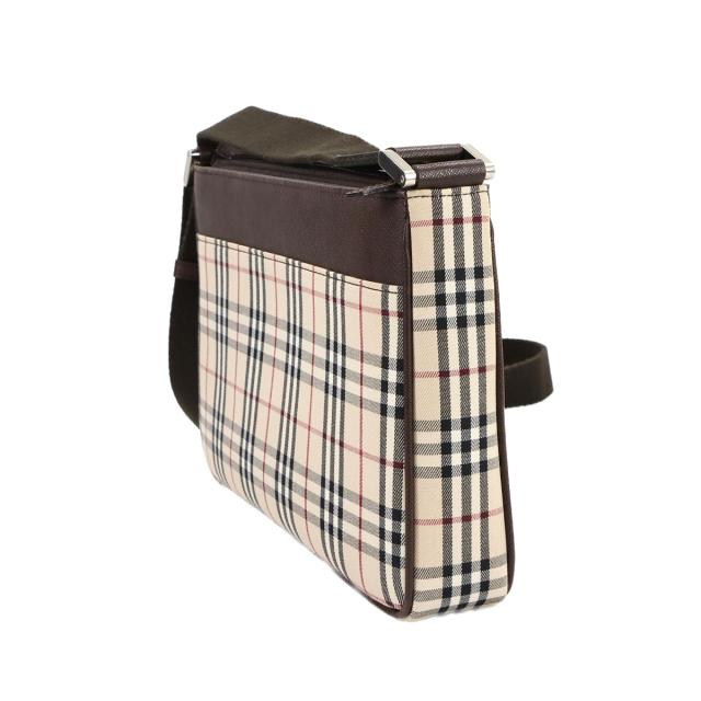 新品同様 バーバリー バッグ ノバチェック ショルダー バッグ キャンバス レザー ベージュ レディース 90294495 【中古】ブランド 新品同様 バーバリー バッグ ノバチェック ショルダー バッグ