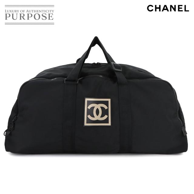 新品同様 シャネル バッグ スポーツライン ボストン バッグ ナイロン ブラック A19977 レディース メンズ 90295348 【中古】ブランド