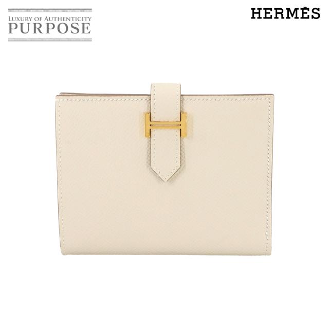 未使用 展示品 エルメス 財布 ベアン コンパクト 二つ折り 財布 エプソン クレ W刻印 レディース 90295950 【中古】ブランド
