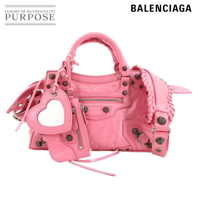 バレンシアガ バッグ ネオ カゴール XS 2way ハンド ショルダー バッグ レザー ピンク レディース 90296229 【中古】ブランド