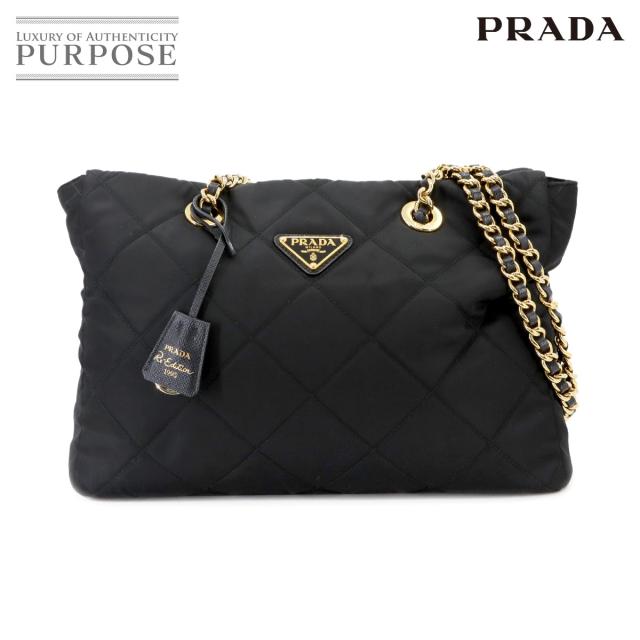 新品同様 プラダ バッグ Re-Edition 1995 チェーン ショルダー バッグ ナイロン サフィアーノ レディース 90296675 【中古】ブランド