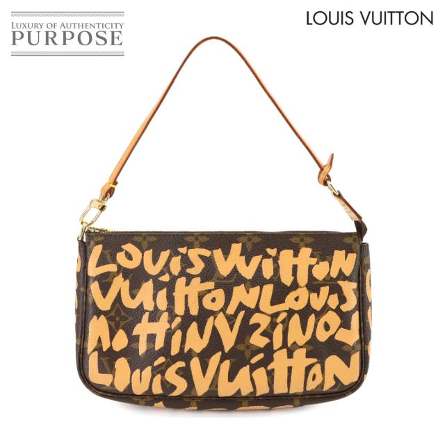 美品 ルイ ヴィトン バッグ モノグラム グラフィティ ポシェット アクセソワール ピーチ M92193 レディース 90297414 【中古】ブランド