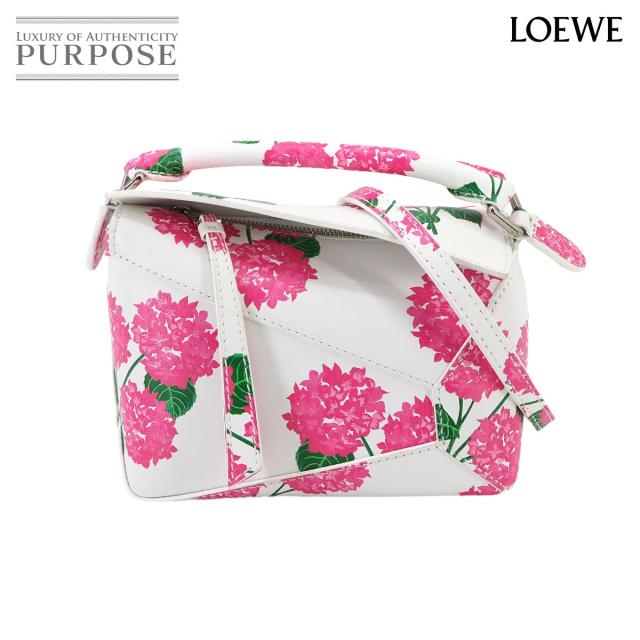 未使用 展示品 ロエベ バッグ パズルバッグ ミニ 2way ハンド ショルダー バッグ レザー フラワー レディース 90297500 【中古】ブランド