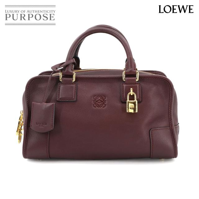 美品 ロエベ バッグ アマソナ 28 ハンド バッグ レザー ボルドー ゴールド 金具 レディース 90298786 【中古】ブランド