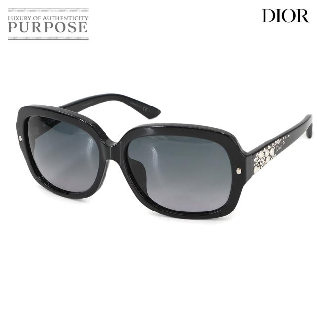 新品同様 クリスチャン ディオール サングラス ブリリアンス スクエア ブラック ビジュー レディース 90299687 【中古】ブランド