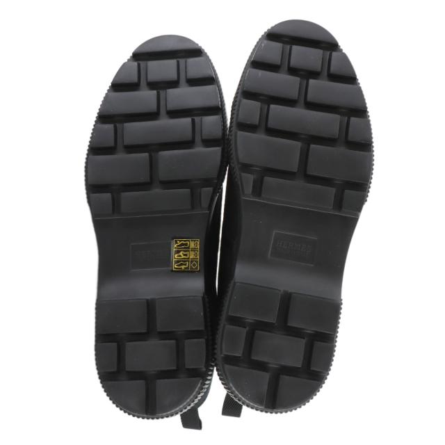 未使用 展示品 エルメス  イティネレール ハイカット スニーカー キャンバス ブラック 38 25.0cm レディース 90299691 【中古】ブランド