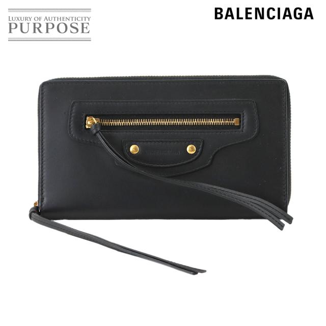 新品同様 バレンシアガ 財布 ネオ クラシック コンチネンタル ラウンドファスナー 長財布 レザー レディース 90301198 【中古】ブランド