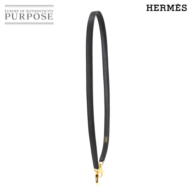 エルメス 小物 ケリー ボリード ショルダー ストラップ アルデンヌ ブラック ゴールド 金具 レディース 90301222 【中古】ブランド