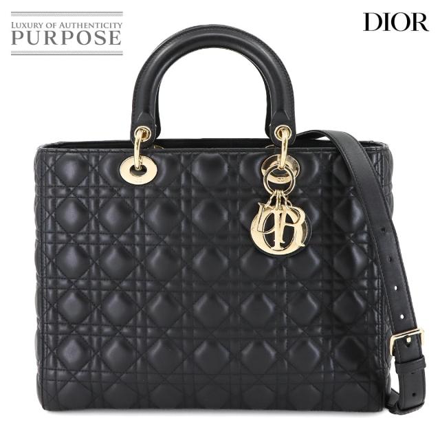 クリスチャン ディオール バッグ カナージュ レディディオール ラージ ハンド ショルダー バッグ レディース 90301396 【中古】ブランド