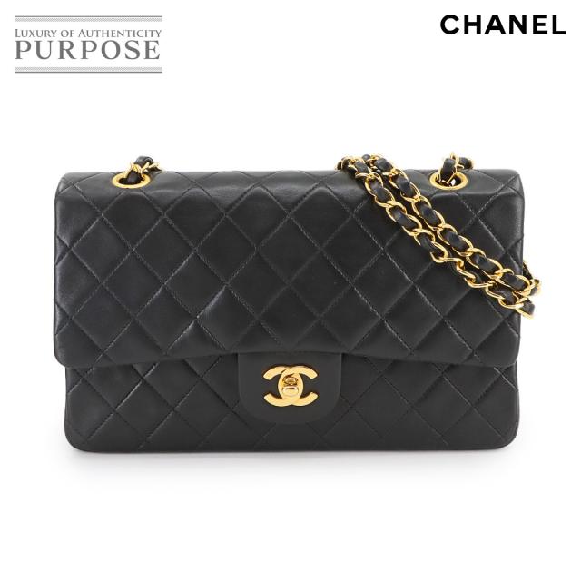 新品同様 シャネル バッグ マトラッセ 25 ショルダー バッグ ラムスキン ブラック A01112 レディース 90301426 【中古】ブランド