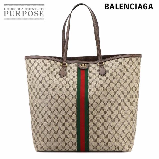 未使用 展示品 バレンシアガ バッグ グッチ ザ ハッカー ラージ トート バッグ PVC レザー メンズ 90301450 【中古】ブランド
