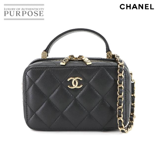 新品同様 シャネル バッグ マトラッセ ミニ バニティ ハンド ショルダー バッグ キャビアスキン レディース 90302034 【中古】ブランド