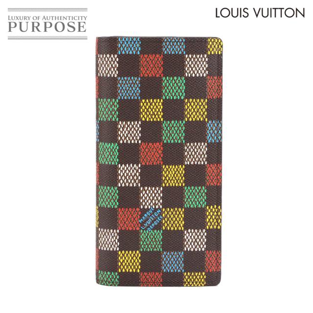 未使用 展示品 ルイ ヴィトン 財布 LVバーズ ダミエ ポルトフォイユ ブラザ 二つ折り 長財布 N00141 メンズ 90302069 【中古】ブランド