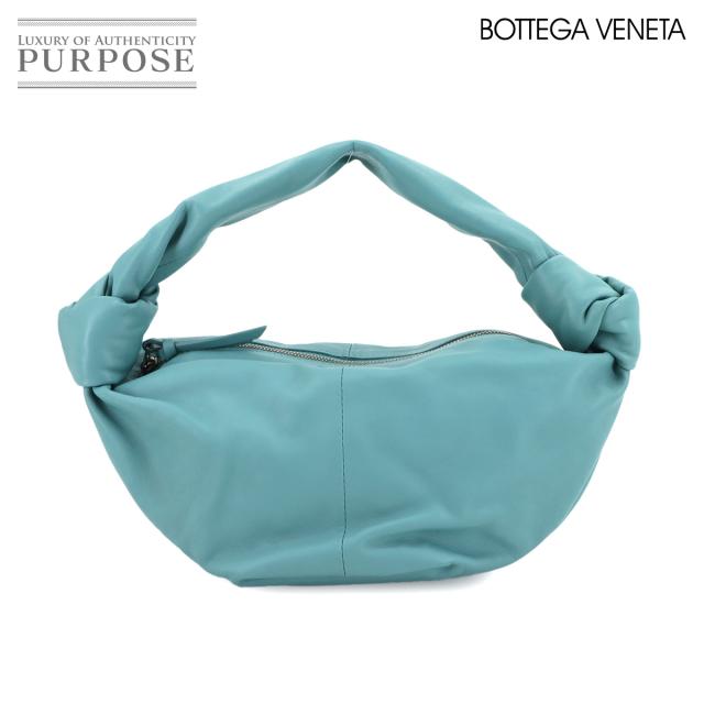 未使用 展示品 ボッテガ ヴェネタ バッグ ダブルノット ハンド バッグ レザー ライトブルー レディース 90304492 【中古】ブランド