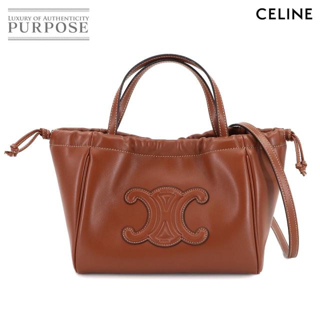 未使用 展示品 セリーヌ バッグ スモール カバ ドローストリング キュイル トリオンフ レザー レディース 90304522 【中古】ブランド