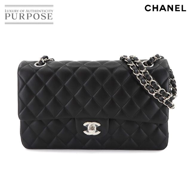 未使用 展示品 シャネル バッグ マトラッセ 25 ショルダー バッグ ラムスキン ブラック A01112 レディース 90304800 【中古】ブランド